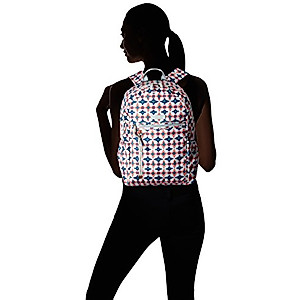 Vera Bradley Women's Lighten Up Study Hall Backpack, Water Geo, One Size