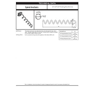 Liberty Outdoor ANCFR16-ORG-R Folding Ring Spiral Ground Anchor, 16-inch, 4 Pack