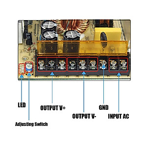 MENZO 12v 30a Dc Universal Regulated Switching Power Supply 360w for CCTV, Radio, Computer Project