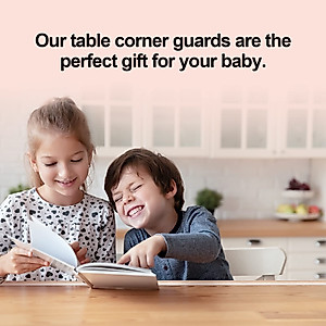 Baby Proofing, Silicone Soft Corner Protectors with Upgraded Pre-Taped Strong Adhesive, 6.6ft Edge Protectors for Sharp Corners of Cabinets, Tables, Drawers (0.4×0.4in Width)