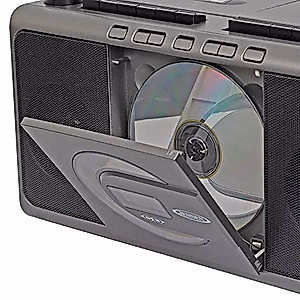 JENSEN MCR-1000 Portable Stereo CD Player Dual Cassette Deck Recorder with AM/FM Radio