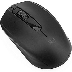 Rii Wireless Mouse, 2.4G Portable Computer Mice for PC, Laptop, Windows,Office Included Wireless USB dongle (Black)