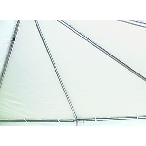TentandTable 20' x 20' West Coast Frame Canopy Tent, White Two-Piece Top, Indoor/Outdoor, 33-80 Person, for Parties and Vendor Events, Heavy Duty, Waterproof Vinyl Tents, Commercial, Residential Use