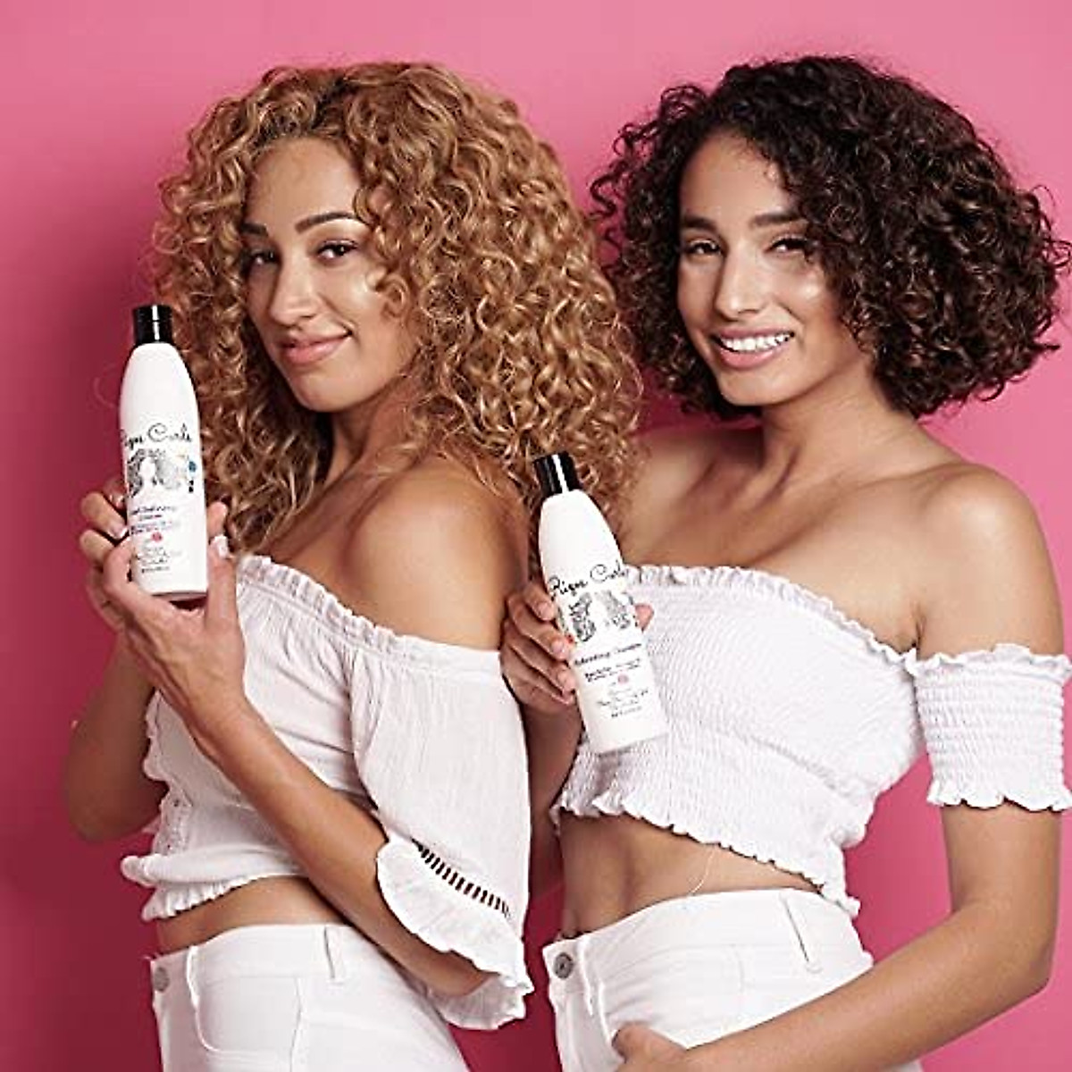 Rizo Curls Shampoo and Conditioner Bundle Pack for Women — 10 Fluid Ounces (Pack of 2) - Moisturizes, Strengthens Every Curl with Natural Products and Vitamins