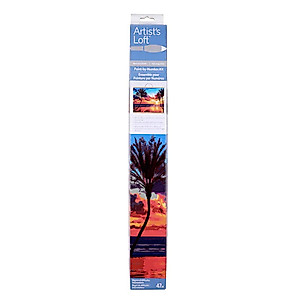 Beach Sunset with Palm Trees Paint-by-Number Kit by Artist's Loft Necessities