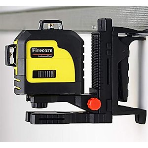 Firecore Multi-Function Laser Level Mount, Magnetic Bracket Adapter, Adjustable 1/4" and 5/8" Thread Wall Mounted Positioning Base with Spring Clip（FM80）