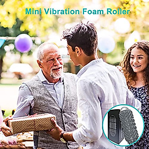 Mini Vibration Foam Roller, 4 Speed, Mini Massage Ball, Gifts for Women, mom,Father, Quickly Relieve The Fatigue of Various Parts of The Body, Muscle Aches, Recovery After Exercise Deep