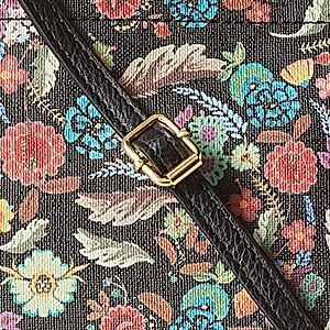 Bueno of California Printed Pebble Crossbody, Botanical