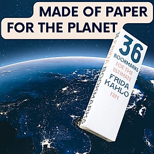 36-Pack of Frida Kahlo Paper Bookmarks. Perfect for Art Lovers, Feminists, and Culture Enthusiasts. These Colorful and Inspiring Bookmarks Feature Quotes by The Iconic Mexican Artist.