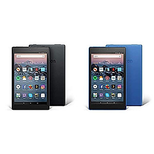 Fire HD 8 Tablet 2-pack | 10.1" 1080p Full HD Display, 16 GB, Black & Blue
