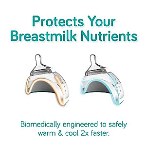 Nanobebe Breastmilk Baby Bottle Bundled with Travel Cooler, Grey Breast Milk Bottle 3-Pack (5oz) and Travel Cooler Bag, Ice Pack Included (12 Items)