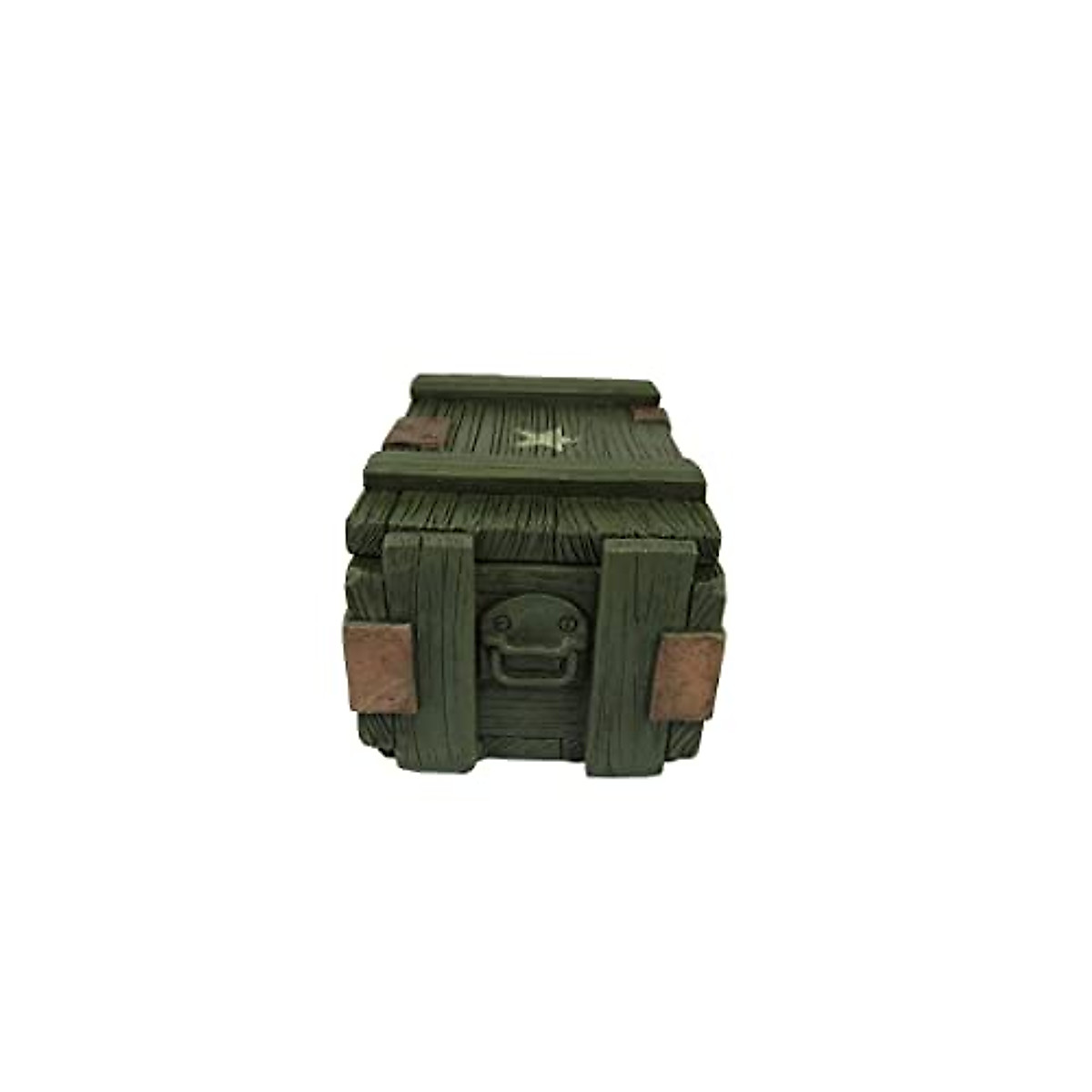 DWK Military Ammo Crate Trinket Box l Small Army Keepsake Chest 6" inches