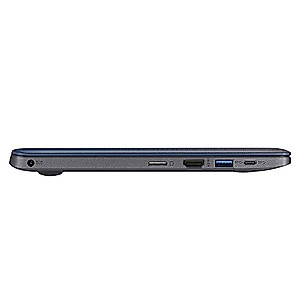ASUS VivoBook E12 11.6" HD Portable Laptop, Intel Celeron N3350(Up to 2.4GHz), 4GB RAM, 64GB eMMc + 128GB CUE SD Card, 1-Year Microsoft 365l, HDMI, WiFi 5, Webcam, USB-A&C, Up to10 Hours Battery Life