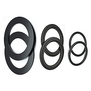 YMHYJY 25076RP Washer and Ring Kit for 1-1/2in Fittings, O-Ring Rubber Washer for Intex Pool Plunger Valves and Intex Replacement Gasket 10745, 10262 and 10255 (6 pcs)