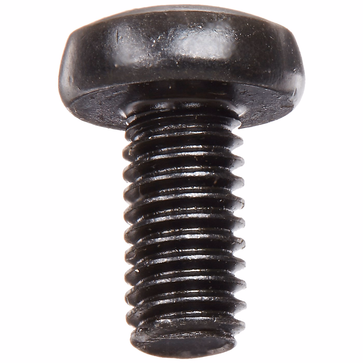 Small Parts M612D7985AB Steel Pan Head Machine Screw, Black Oxide Finish, Meets DIN 7985, #3 Phillips Drive, M6-1 Thread Size, 12 mm Length, Fully Threaded, Import (Pack of 100)