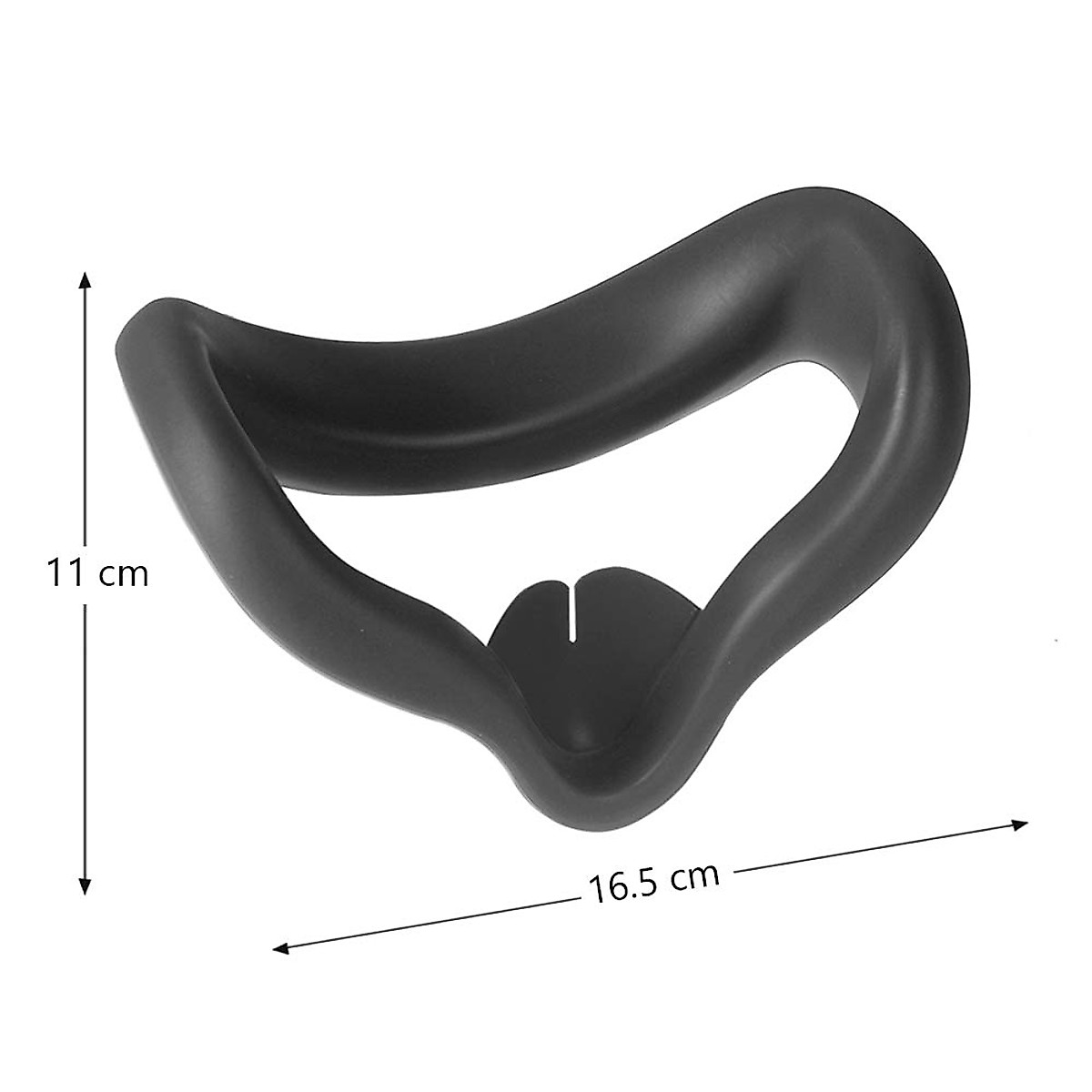 TNE Face Cushion Cover, Lens Pad, Thumbstick Cap for Oculus Quest 2 | Accessories Include Silicone Face Cover, Lens Dust Protector, Controller Thumb Grips for Quest 2 Virtual Reality Headset (Black)