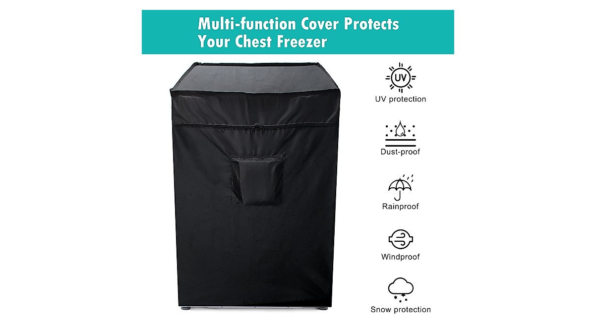 Luxiv Waterproof Chest Freezer Cover - 3.5 Cu Ft Protection