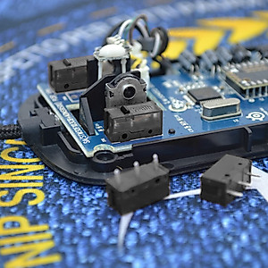 RUNJRX YIMAGUJRX Black Kailh GM 8.0 Mouse Switch for Gaming Mouse 4Pcs