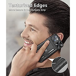 SOiOS for iPhone 13 iPhone14 Case with Stand: iPhone 13 iPhone14 Cover with Kickstand | Shockproof Military Grade Protective Cell Phone Case | TPU Durable Rugged Bumper Textured Matte Hybrid Design