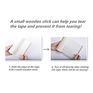 LLPT Transfer Tape for Vinyl 6 Inch x 100 Ft Pick Vinyl Easily Without Bubbles Residue for Craft Cutters Stickers Decals Glass Windows Doors Signs DIY Projects (TT6100P)