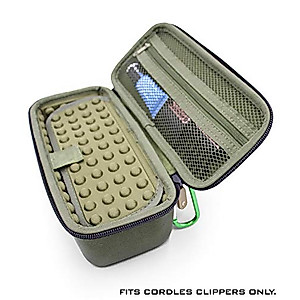 CASEMATIX Cordless Clipper Barber Case Compatible with Babyliss Hair Clippers, Buzzers, Trimmers, T Finisher Liner and More - Travel Case for Hair Stylist Compact Cutting Supplies - Case Only