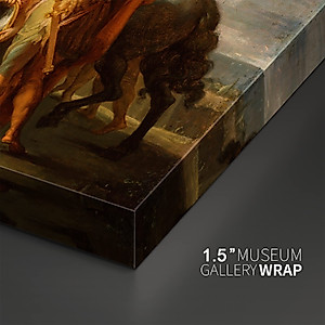 artprints1stop Canvas Print Wall Art - Alexander The Great Founding Alexandria - 48x32 inches