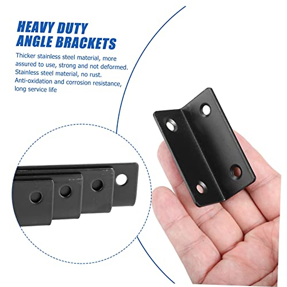 12 Pcs L-Shaped Corner Code Wall Mount Shelves Wall Mounted Shelves for Kitchen Cabinets Joint Fastener Angle Bracket FA