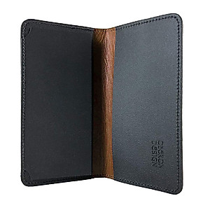 Oberon Design Tree of Life Embossed Genuine Leather Checkbook Holder Cover, 3.5 x 6.5 Inches, Saddle Color, Made in the USA