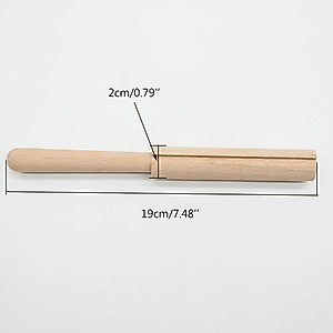 SHUANGSHI Yarn Cutter, Wooden Latch Hook Crochet Yarn Cutter Tool for Tapestry Carpet Rug Making DIY