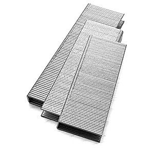 meite 16 Gauge 7/16-Inch Crown Staples, 1-1/2-Inch Length Medium Crown Staples Heavy Duty Galvanized Construction Staples for 16 Guage 7/16-Inch Crown Stapler Guns (10,000 Counts)