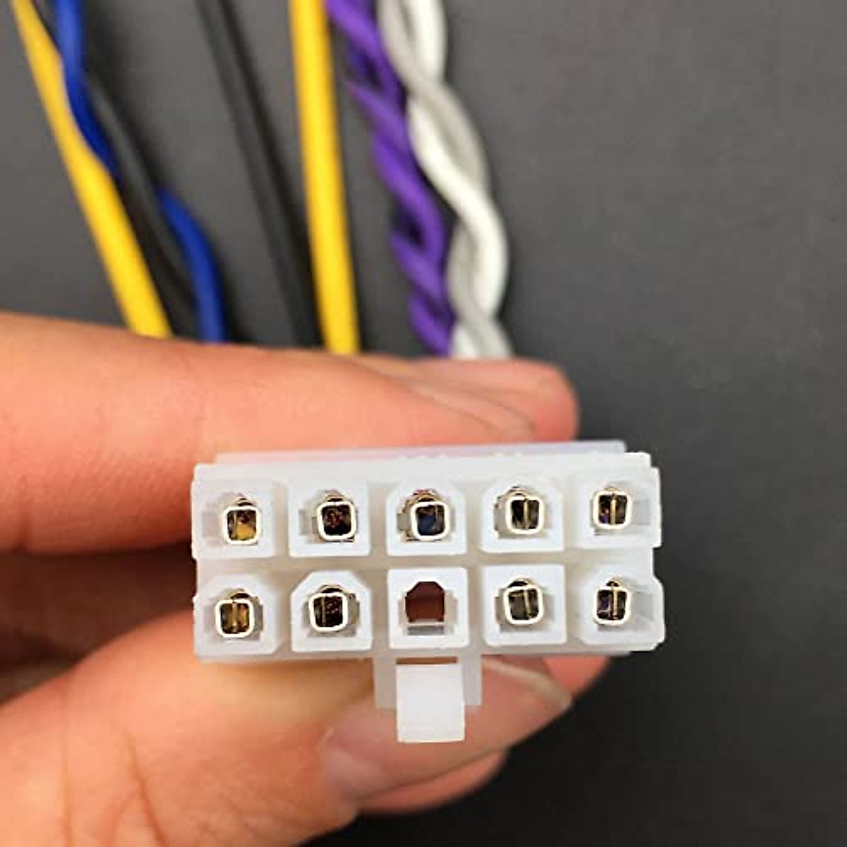 ALLMOST 10pin Power Harness Plug RCA Compatible with Pioneer TS-WX1210A TS-WX1010A TS-WX300A TS-WX300TA 01.45-18200-A01, White