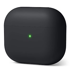 elago Liquid Hybrid Case Compatible with AirPods 3rd Generation Case - Compatible with AirPods 3 Case Cover, Triple Layer Protection, Wireless Charging, Shock Resistant, Easily Cleaned (Black)