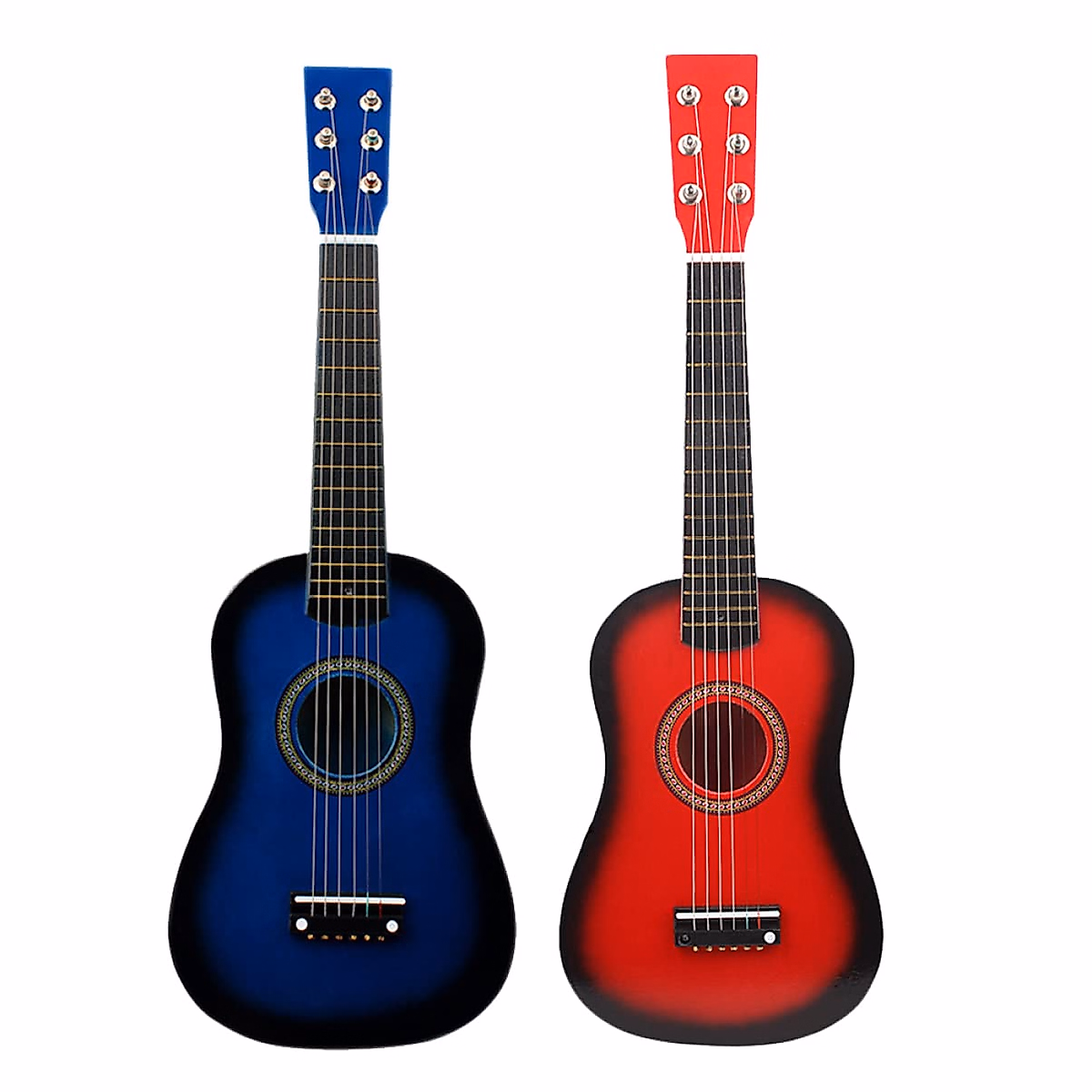 Toyvian 23 Guitar for Kids Ages 5-9 Guitar for Kids Ages 3-5 Kids Acoustic Guitar Beginner Guitar for Adults Ukulele for Beginners Small Birthday Favors for Adults Baby Aldult Bamboo