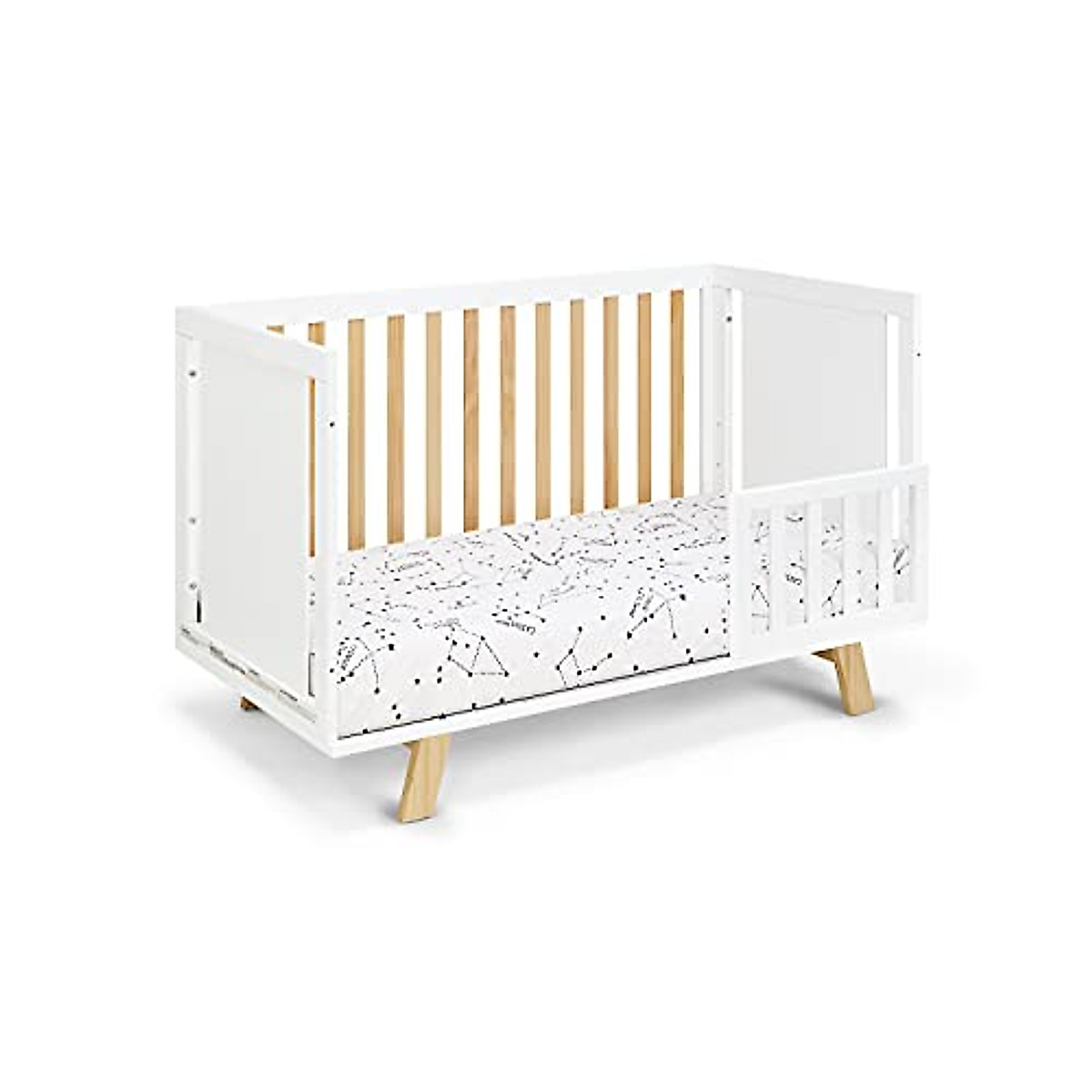 Suite Bebe Livia Convertible Crib in White & Natural