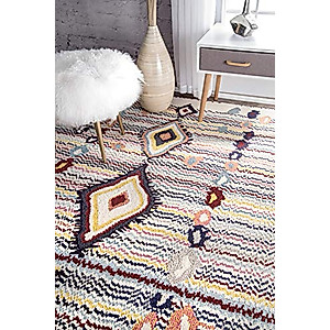 nuLOOM Motley Moroccan Runner Rug, 2' 6" x 6', Multi