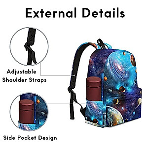 Roftidzo Large Capacity Solar System Backpack Bookbag for Boys Girls Teens, Lightweight Laptop Backpack Travel Rucksack Casual Daypack