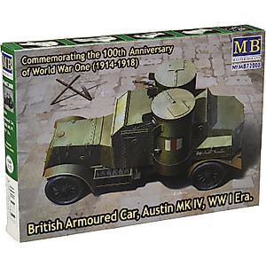 Master Box MB72008 1/72 British Austin Mk.4 Armored Car with Hotchkiss Machine Gun Plastic Model