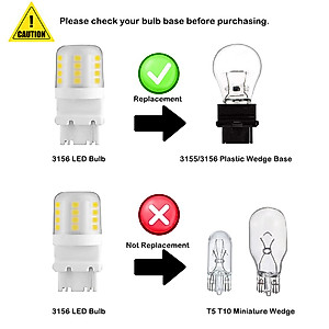 Makergroup S8 3156 Wedge Base LED Light Bulbs 12VAC/DC Low Voltage Water Resistant Design for Outdoor Landscape Lighting Pathway Driveway Lights 4W Warm White 2700K-3000K 6-Pack