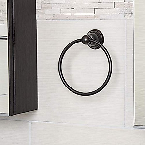 Amazon Basics Round Classic Towel Ring Holder - Oil Rubbed Bronze, ‎6.3" L x 2.3" W x 2.4" H