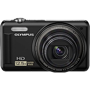 Olympus VR-320 14 MP Digital Camera with 12.5x Optical Zoom and 3" LCD (Black) (Old Model)