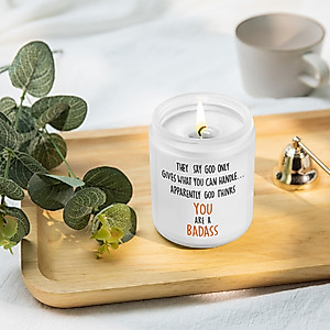 Get Well Candle Gifts for Women: Funny Cancer After Surgery Gifts Humor Encouragement Gift Feel Better for Sick Friends Female Men Condolences Gift for Loss