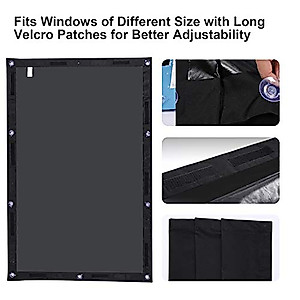 LIFEI [Upgraded] Portable Blackout Shades, Travel Blackout Curtains, Temporary Blackout Blinds, Clever Window Blackout Solution for Baby, Travelers, Night-Shift Workers, Renters