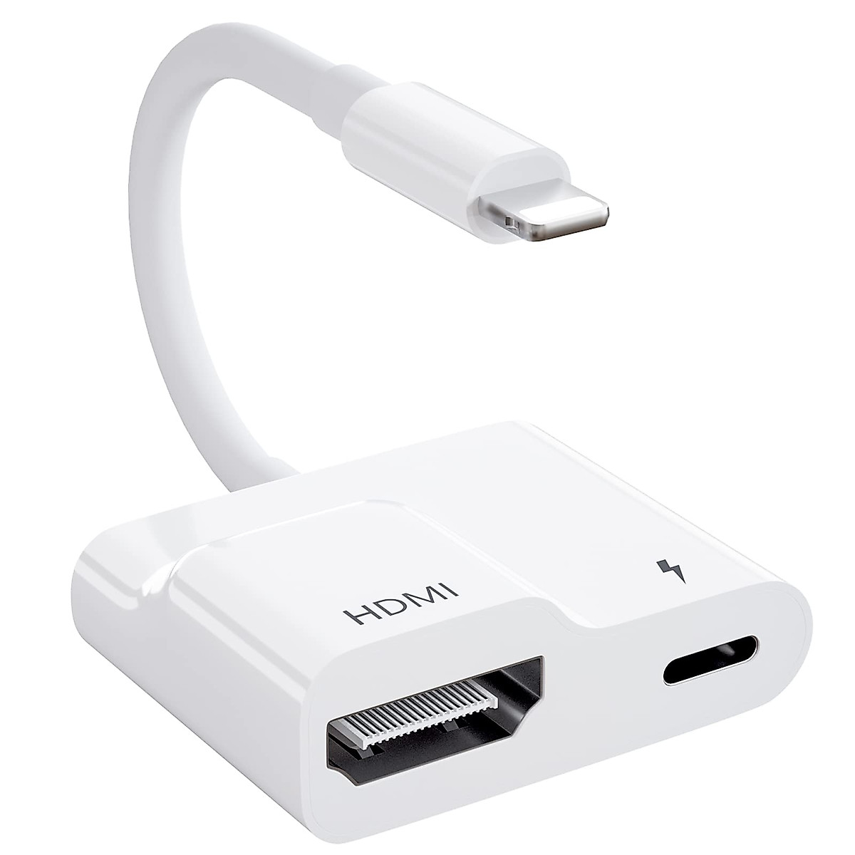 Unitrox HDMI Adapter for iPhone to TV, 1080P Digital AV Adapter for iPhone,HD Video HDMI Sync Screen Converter,Support HD TV/Projector/Monitor [No Need Power]…