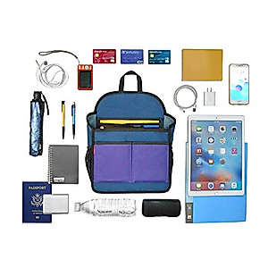 Insert organizer for casual and fashion backpack (L) (Deep Yellow)