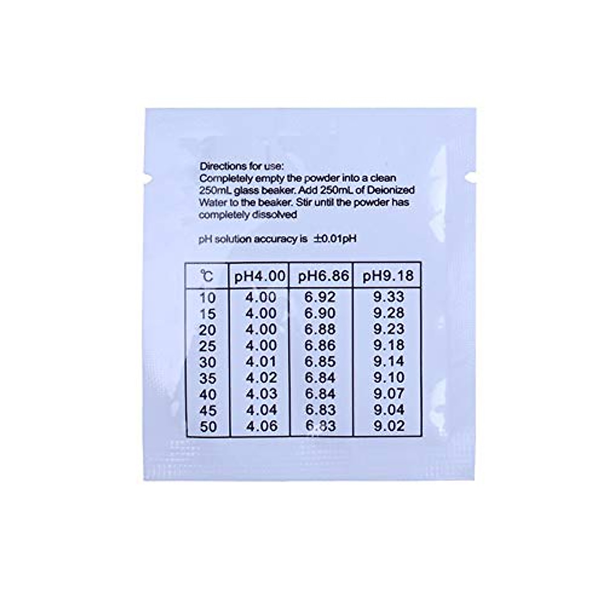 15 Pack 4.01 pH Meter Calibration Packets pH Buffer Solution Powder for Precise Accuracy of pH Tester