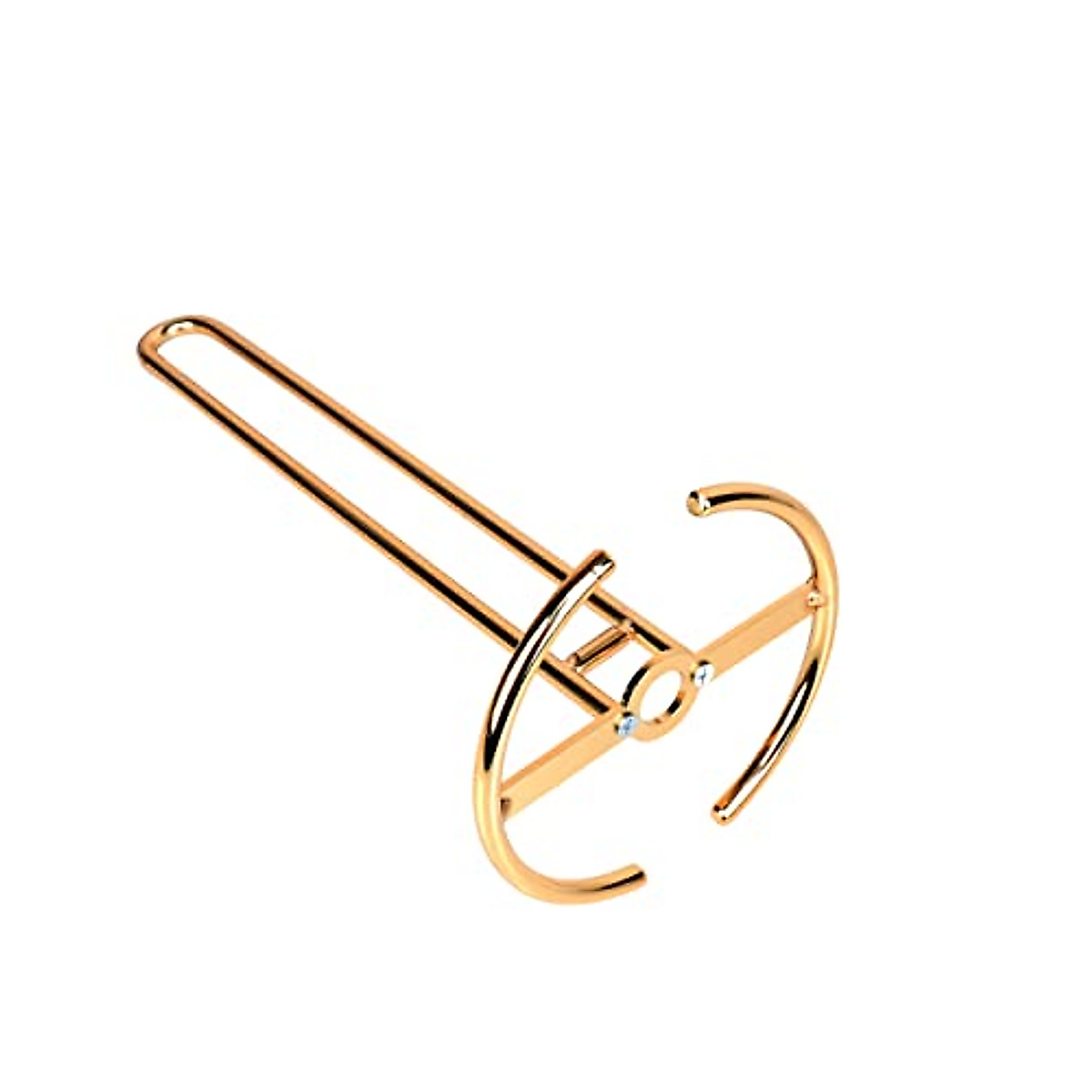 Winmien Magnetic Paper Towel Holder Countertop, Kitchen Standing Paper Towel Roll Holder for Bathroom Kitchen Organization and Storage, Standard or Jumbo-Sized Roll Holder (Gold)