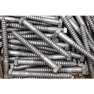 (15) Galvanized Hex Head 5/8 x 6 Lag Bolts Wood Screws