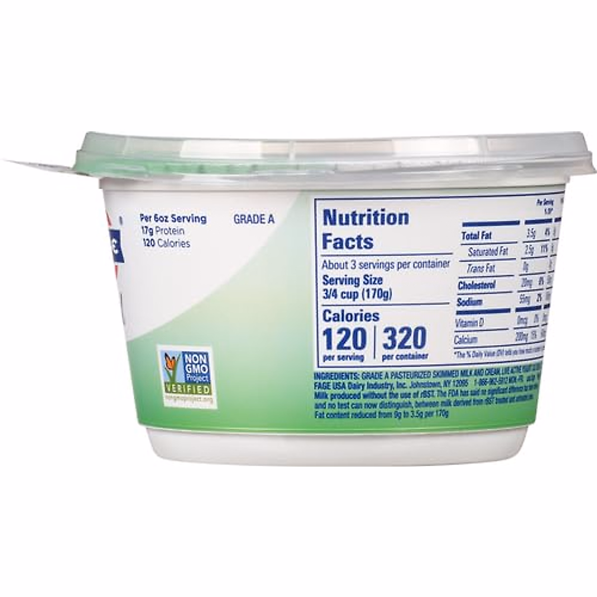 FAGE Total Greek Yogurt, 2% Reduced Fat, Plain, 16 oz