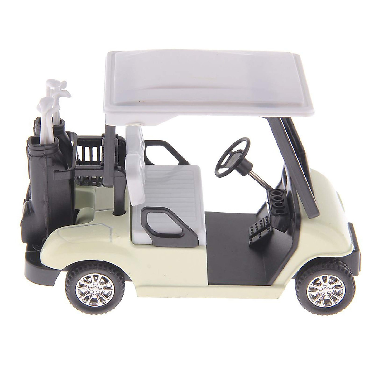 1/20 Scale Alloy Golf Cart Vehicle Model, Diecast Pull Back Car Model Kids Collectible Toy