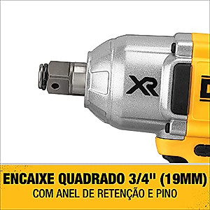 DEWALT 20V MAX* XR Cordless Impact Wrench with Hog Ring Pin Anvil, 3/4-Inch , Tool Only (DCF897B)